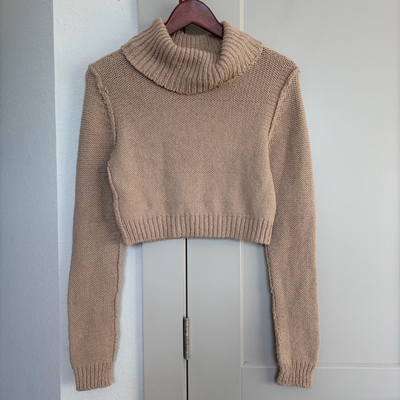 Free People | Sweaters | Free People Ripped Turtle Neck Long Sleeve ...